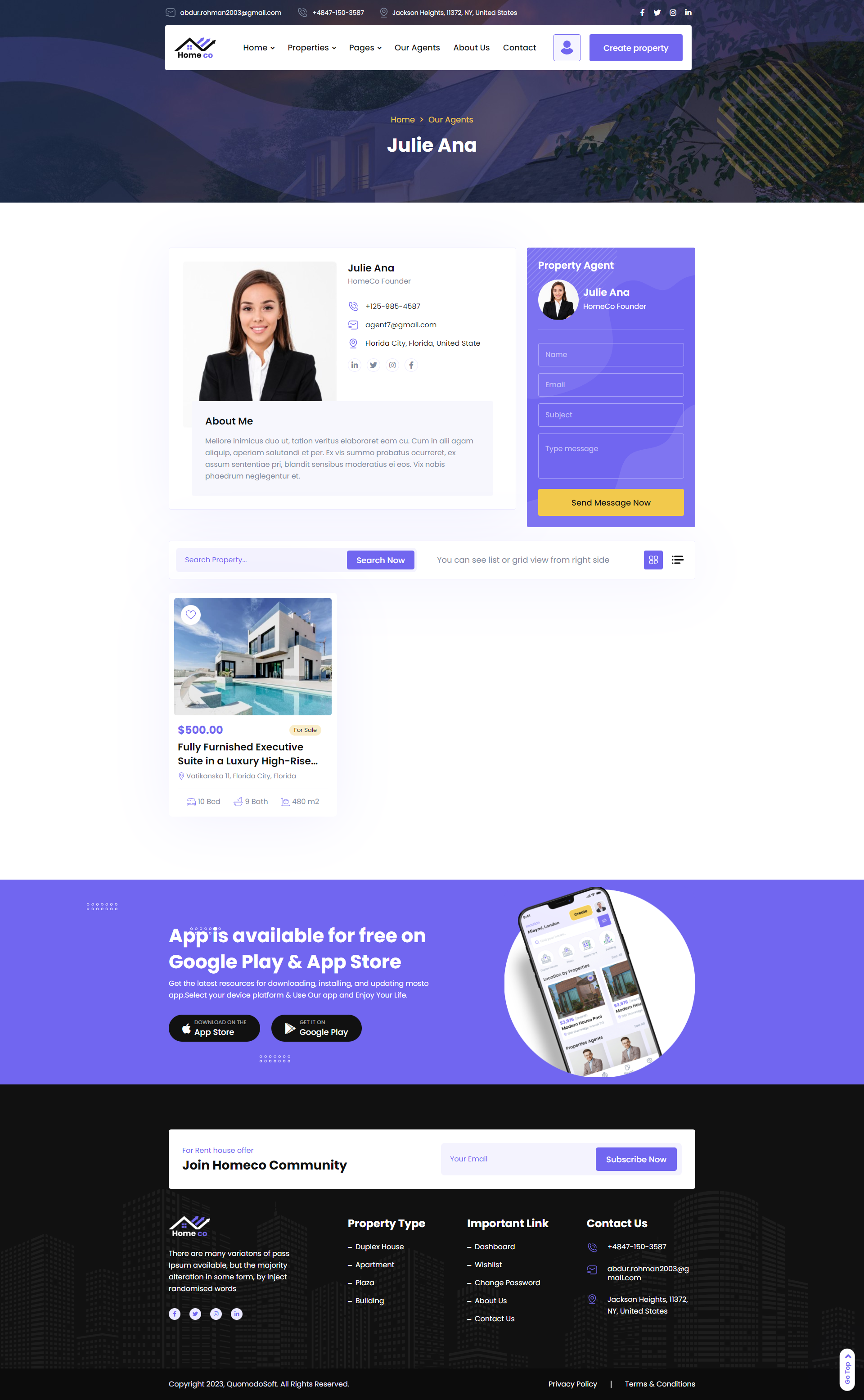 Homeco - Real Estate Directory Listing Laravel Script by QuomodoTheme